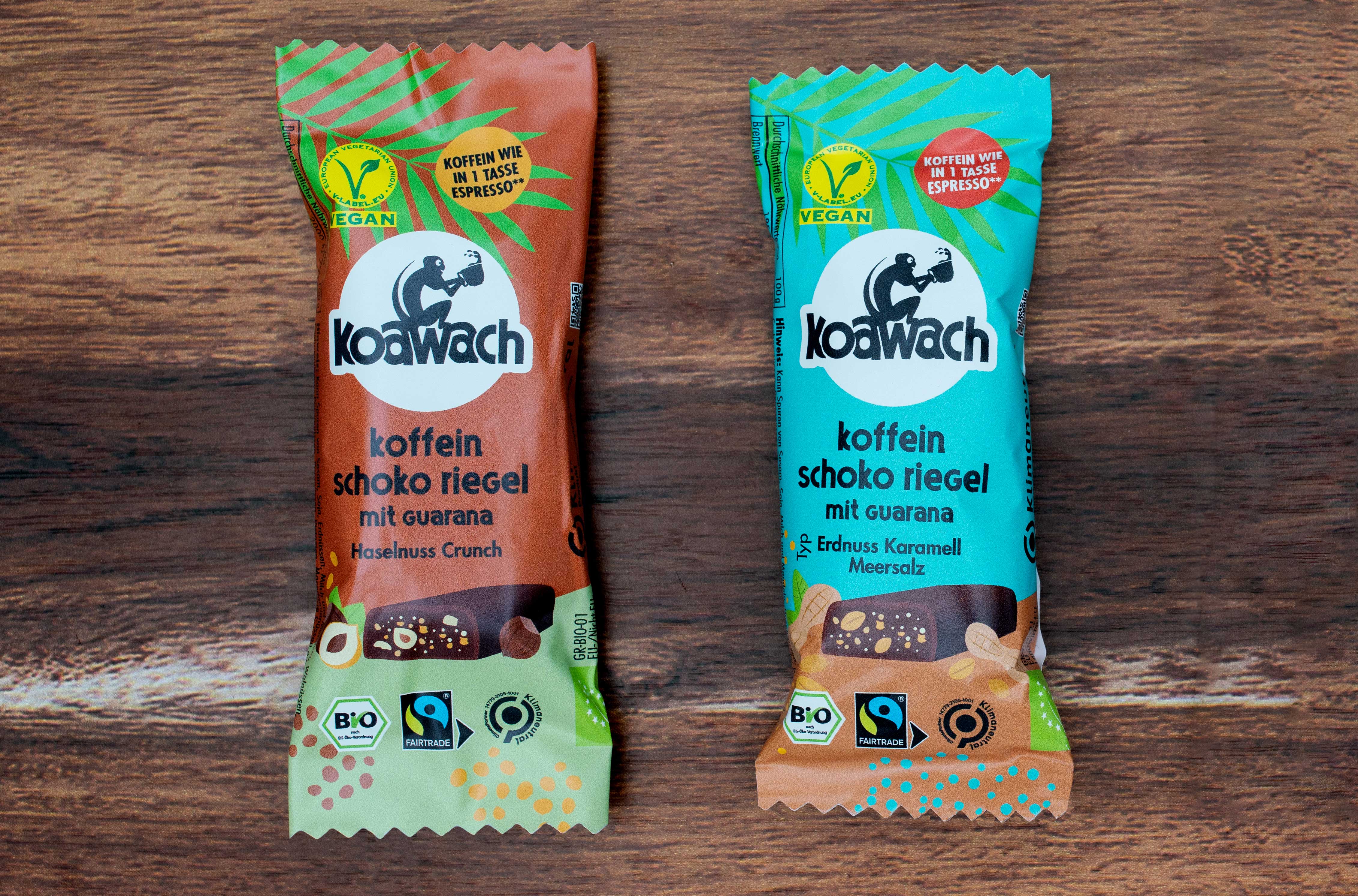 Koawach Riegel: Der schokoladige Koffeinkick zum Snacken für unterwegs ...