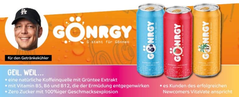 Energy-Drink GÖNRGY ist der Trend fürs Sortiment