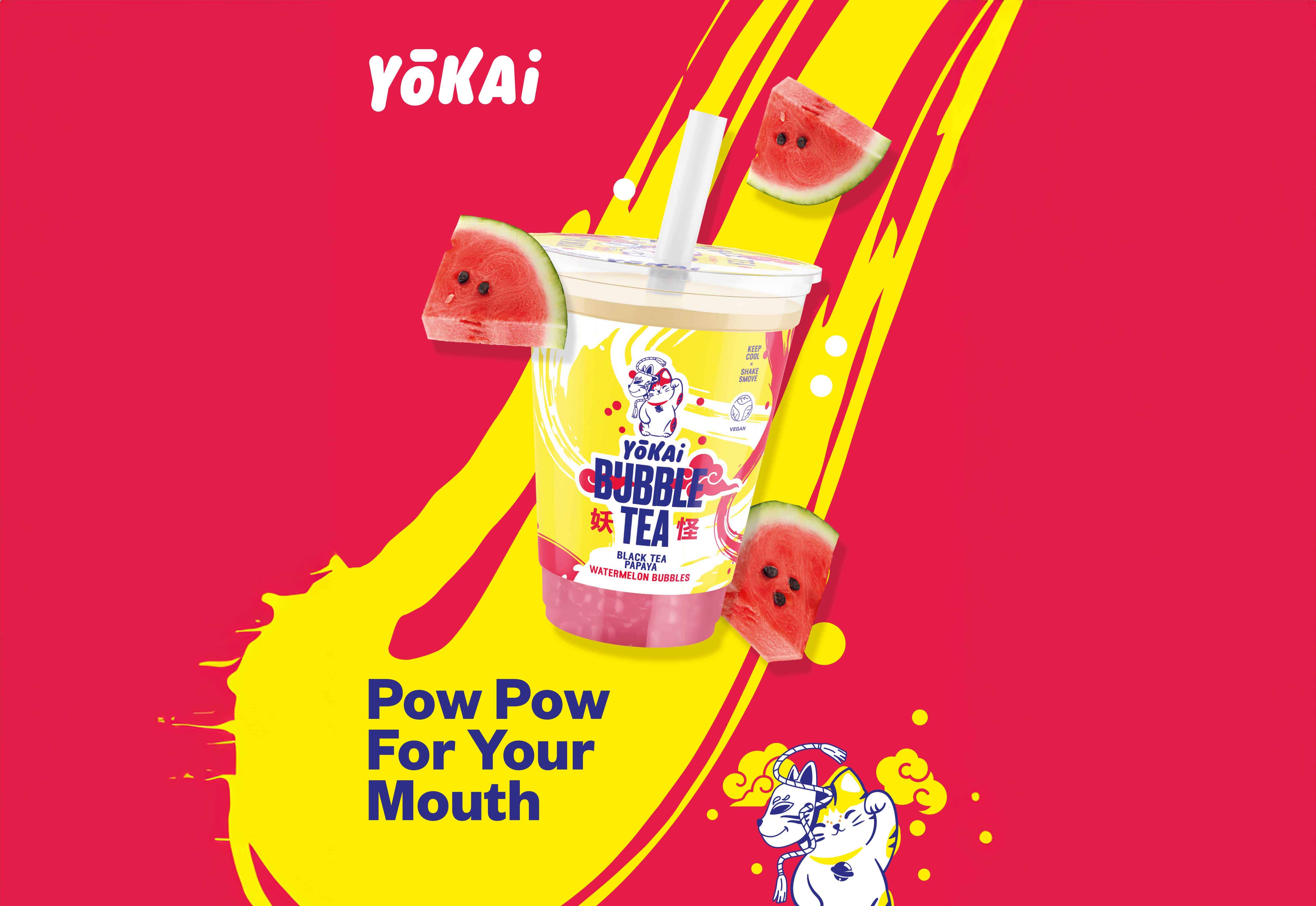 Yokai bubble tea red fruit tea raspberry | yokai bubble tea shop – ICDK